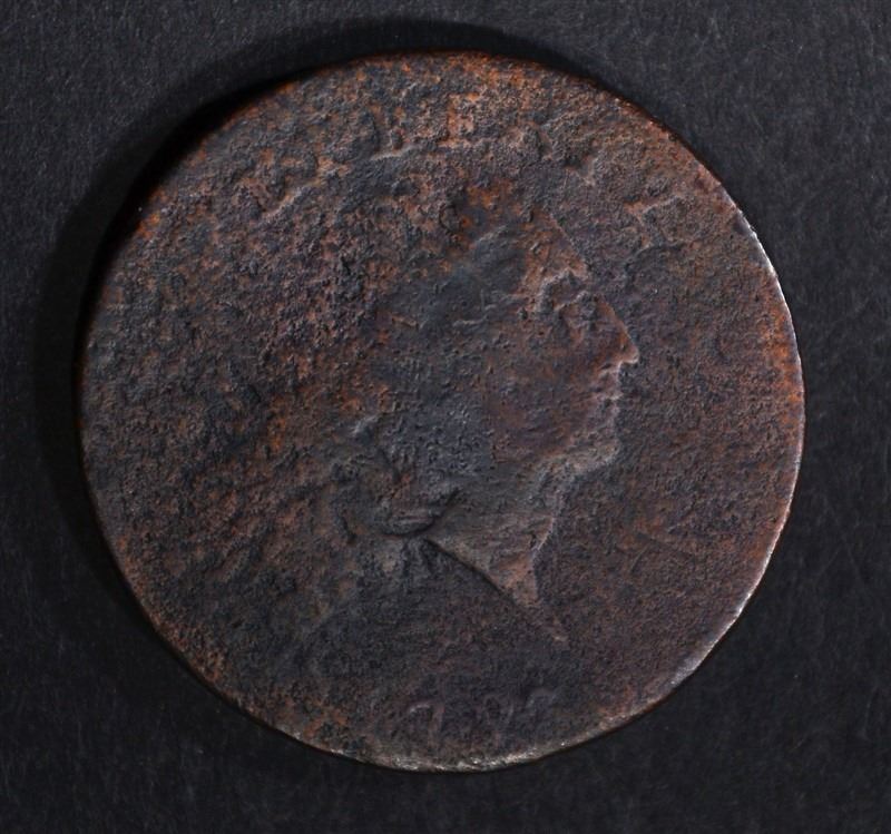 1793 CHAIN CENT “THE KING” VG/FINE