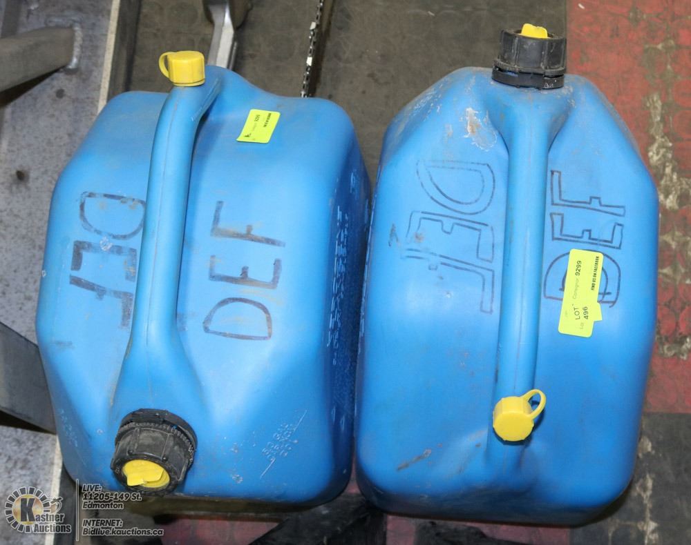 PAIR OF DEF FLUID 20 LITRE CANS