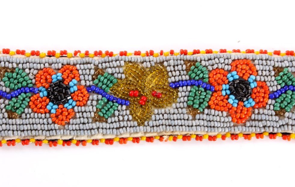 Crow Native American Indian Floral Beaded Belt