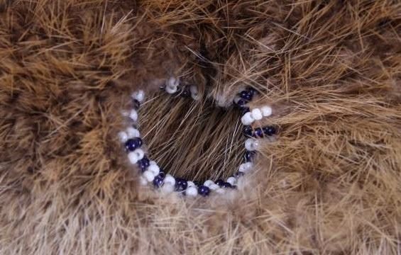 Crow Beaded Beaver Possibles Bag c. 1890 LARGE