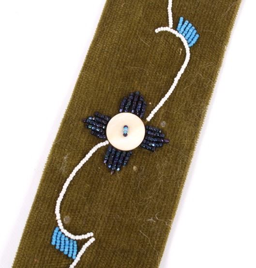 Crow Beaded Beaver Possibles Bag c. 1890 LARGE