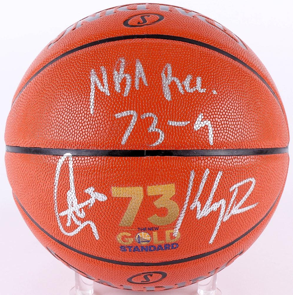 Stephen Curry Klay Thompson Signed "73 Wins" Official NBA Game Ball ...