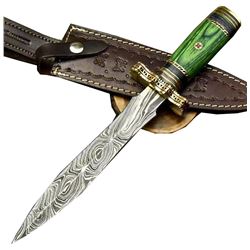 Stephen Henry Custom Hand Forged Damascus Steel Dagger Knife