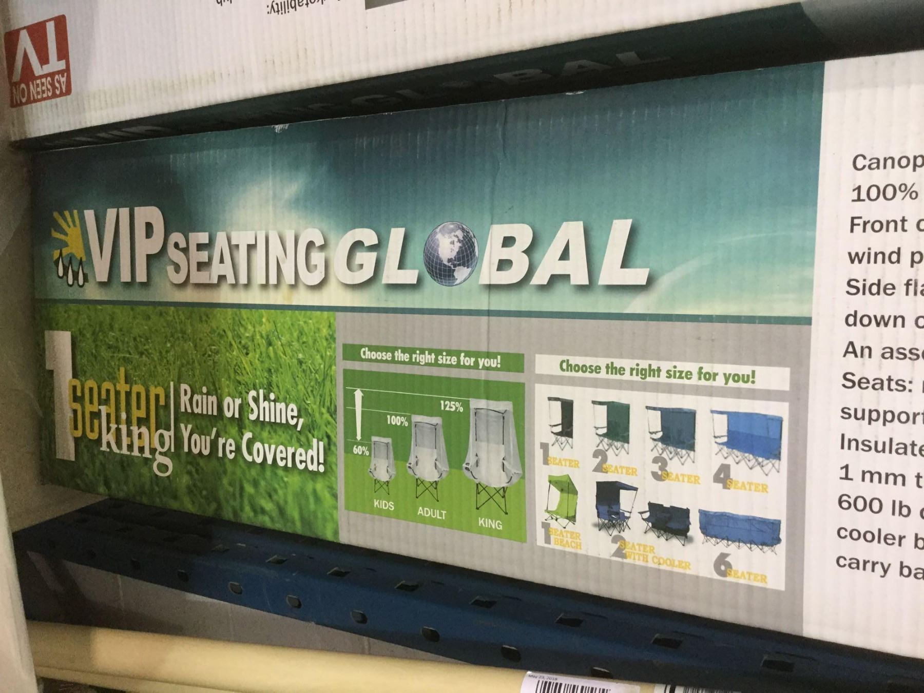 VIP Seating 1-Seater King Camp Chair