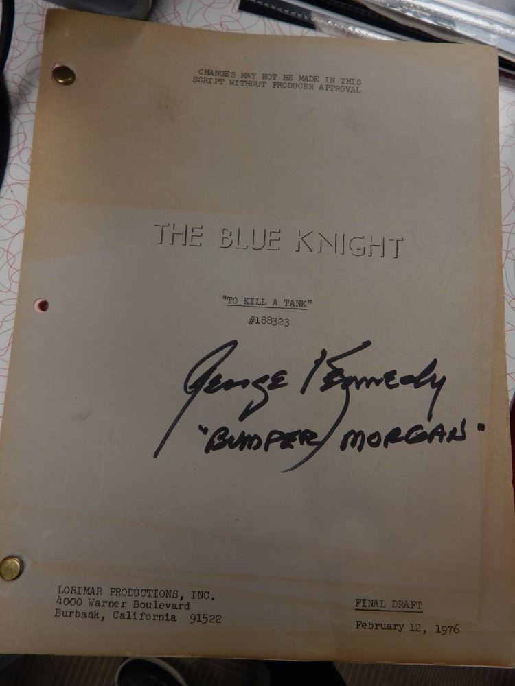 George Kennedy Personally Owned Used The Blue Knight Original Script