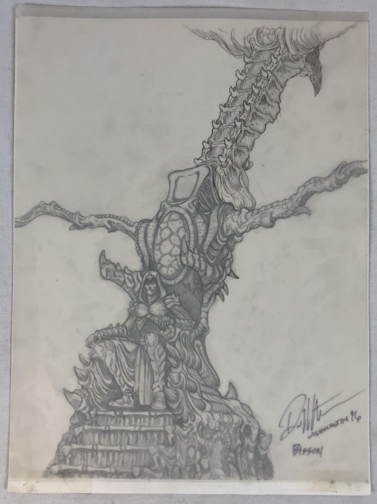 Wishmaster (1997) - Djinn"s Throne Concept Artwork - Set of 2