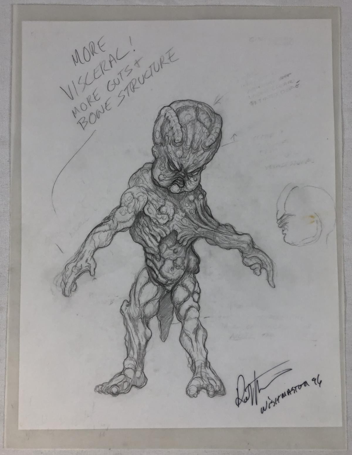 Wishmaster (1997) - Djinn Baby Concept Artwork Lot A