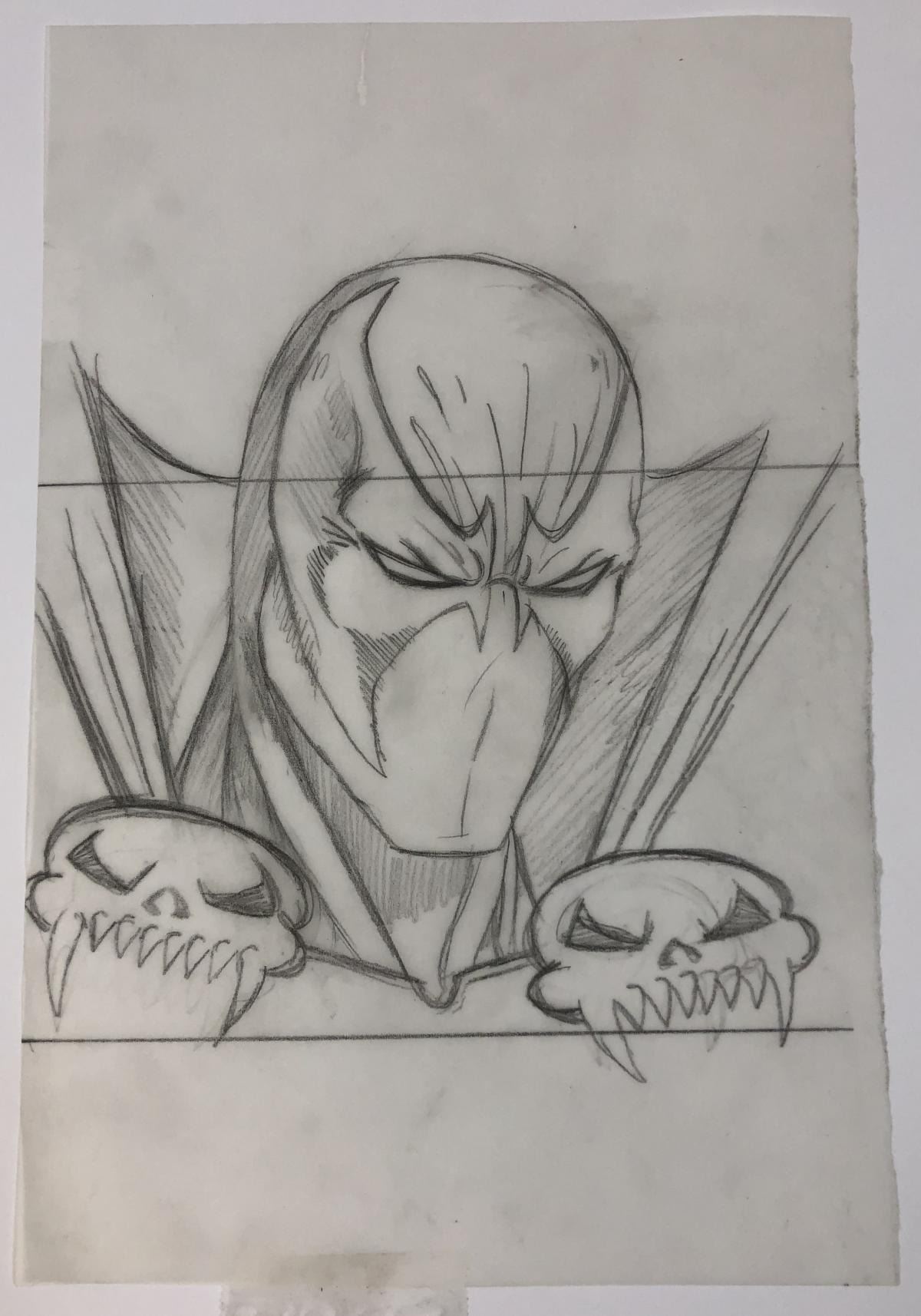 Spawn (1997) - Original Concept Art - Spawn Mask