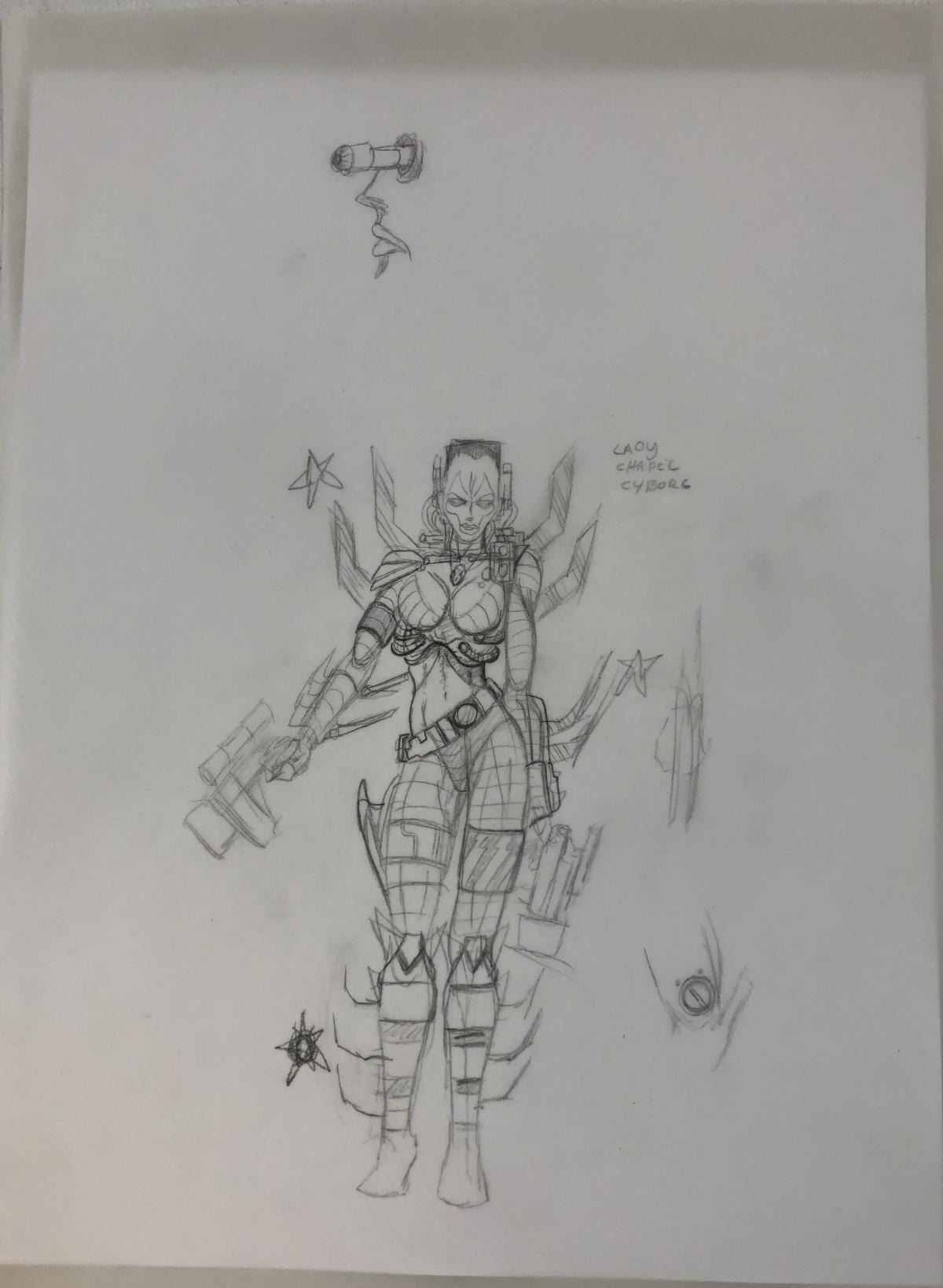 Spawn (1997) - Original Concept Art - Jessica Priest (Melinda Clarke)