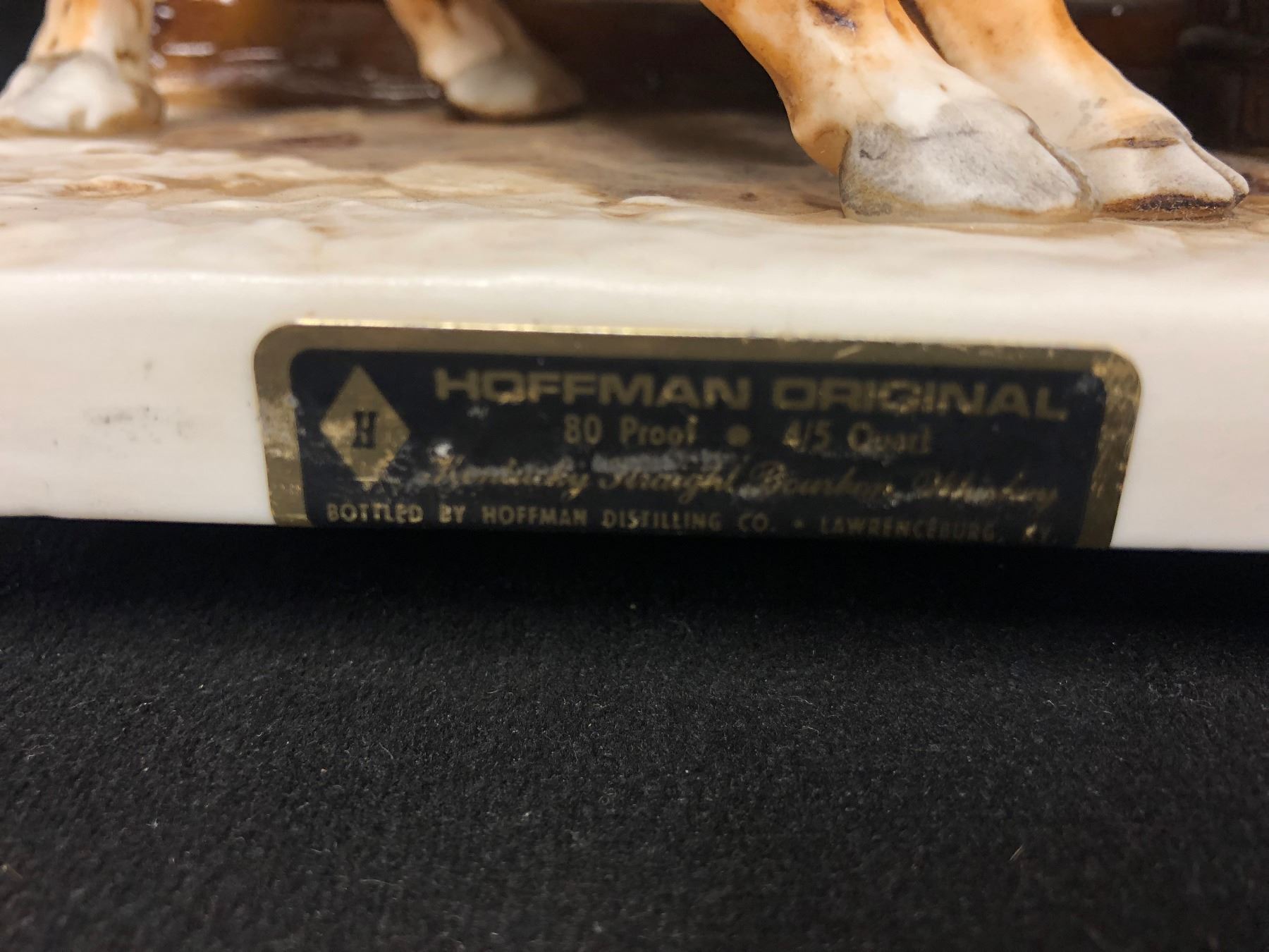 RARE 1976 LARGE HOFFMAN ORIGINAL WHISKEY DECANTER PRO RODEO