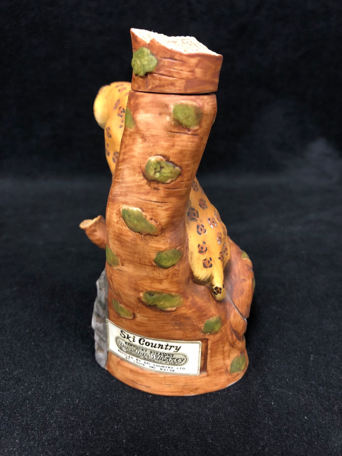 SKI COUNTRY SMALL WHISKEY DECANTER SIGNED BY ARTIST KENT PENDLETON IN ...