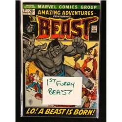 AMAZING ADVENTURES FEATURING THE BEAST #11 (MARVEL COMICS) -1ST FURRY ...