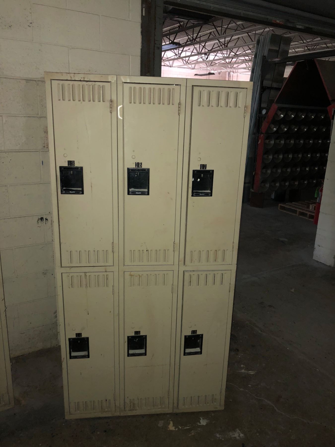 Metal Locker Section W 6 Lockers 6 X 3 X 1 5 BTM Industrial Metal Locker Section W 6 Lockers 6 X 3 X 1 5 BTM Industrial