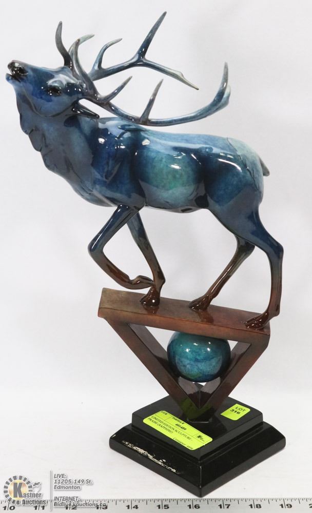 LIMITED EDITION SCULPTURE - PRAISE (SAPPHIRE)