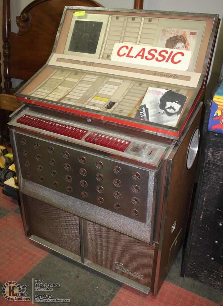 VINTAGE ROWL AMI STEREO ROUND JUKEBOX