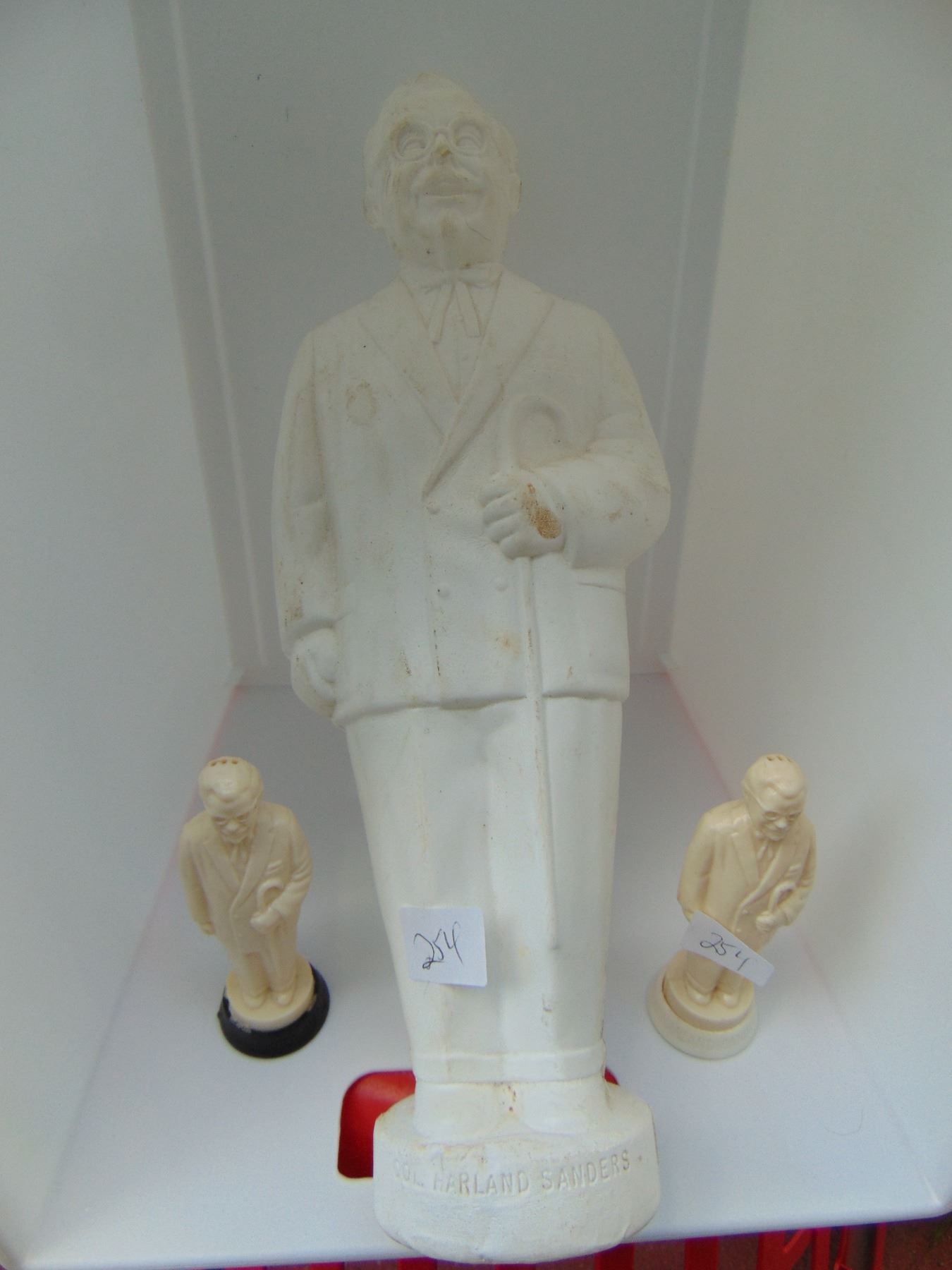 CORONEL SANDERS COIN BANK, 12" TALL, KFC SALT & PEPPER SHAKERS ...