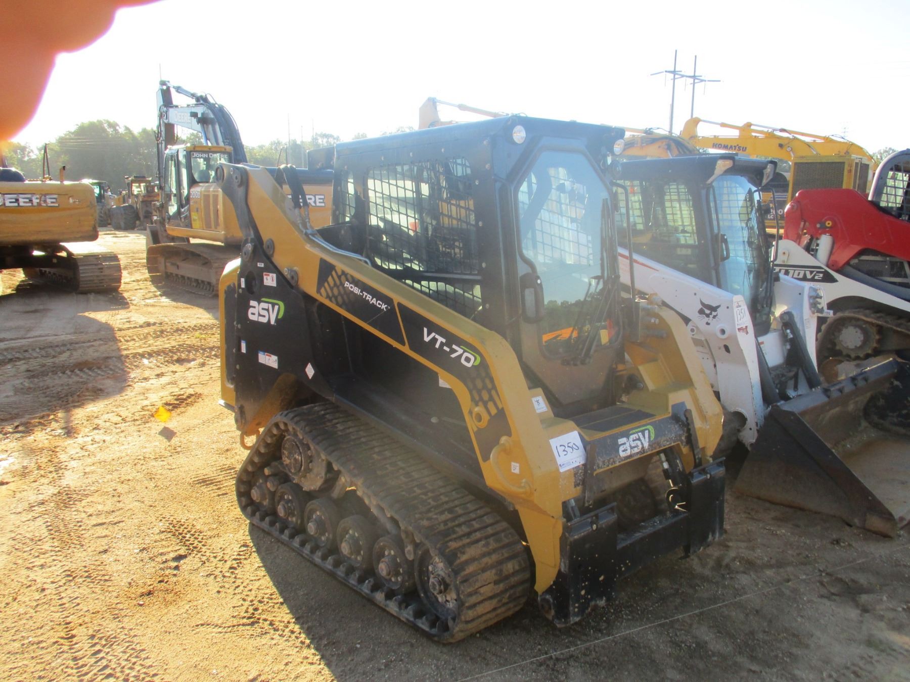 2017 ASV VT70 SKID STEER LOADER, VIN/SN:JHDS00942 - CRAWLER, HIGH FLOW, CAB, A/C, METER READING ...