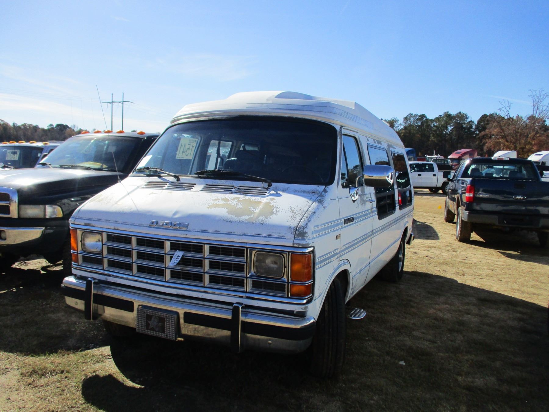 1992 DODGE RAM 250 VAN, VIN/SN:2B6HB21Y7NK167964 - GAS ENGINE, A/T ...