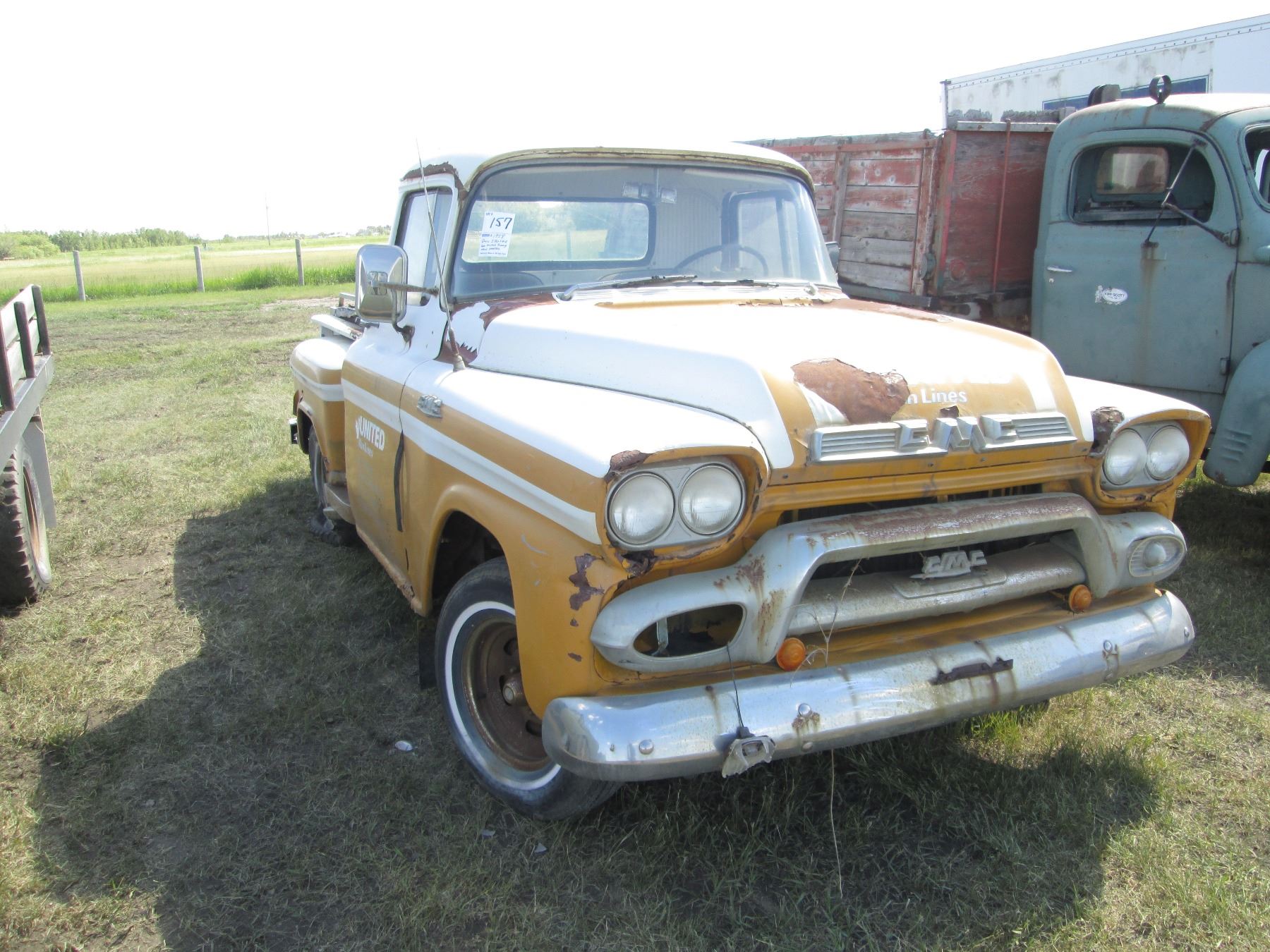 1958 GMC STEPSIDE TRUCK, V8, RUNNING THEN LAST PARKED