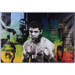 Muhammad Ali Signed 30x45 Limited Edition Steve Kaufman Pop Art Giclee ...