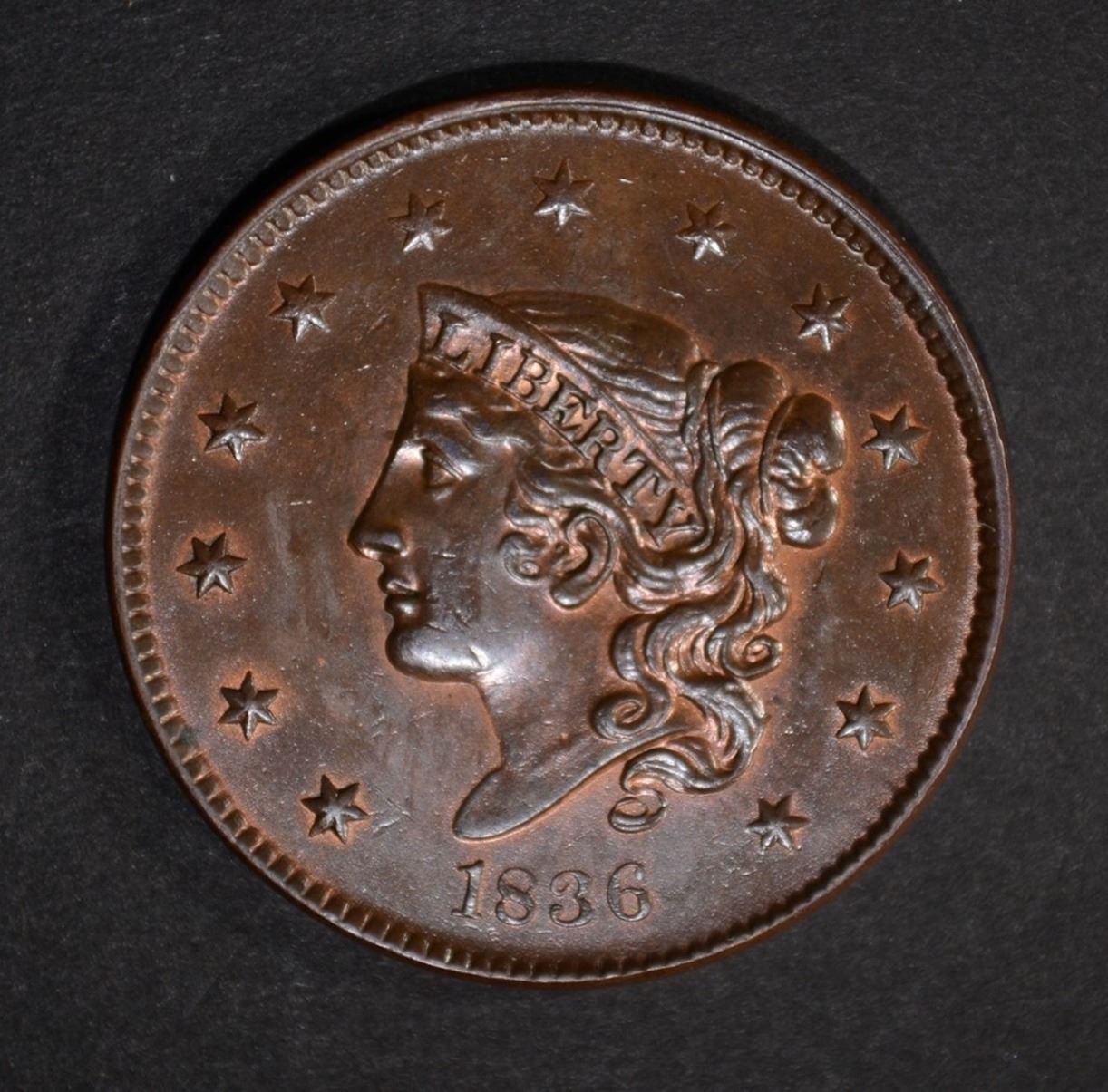 1836 LARGE CENT CH BU