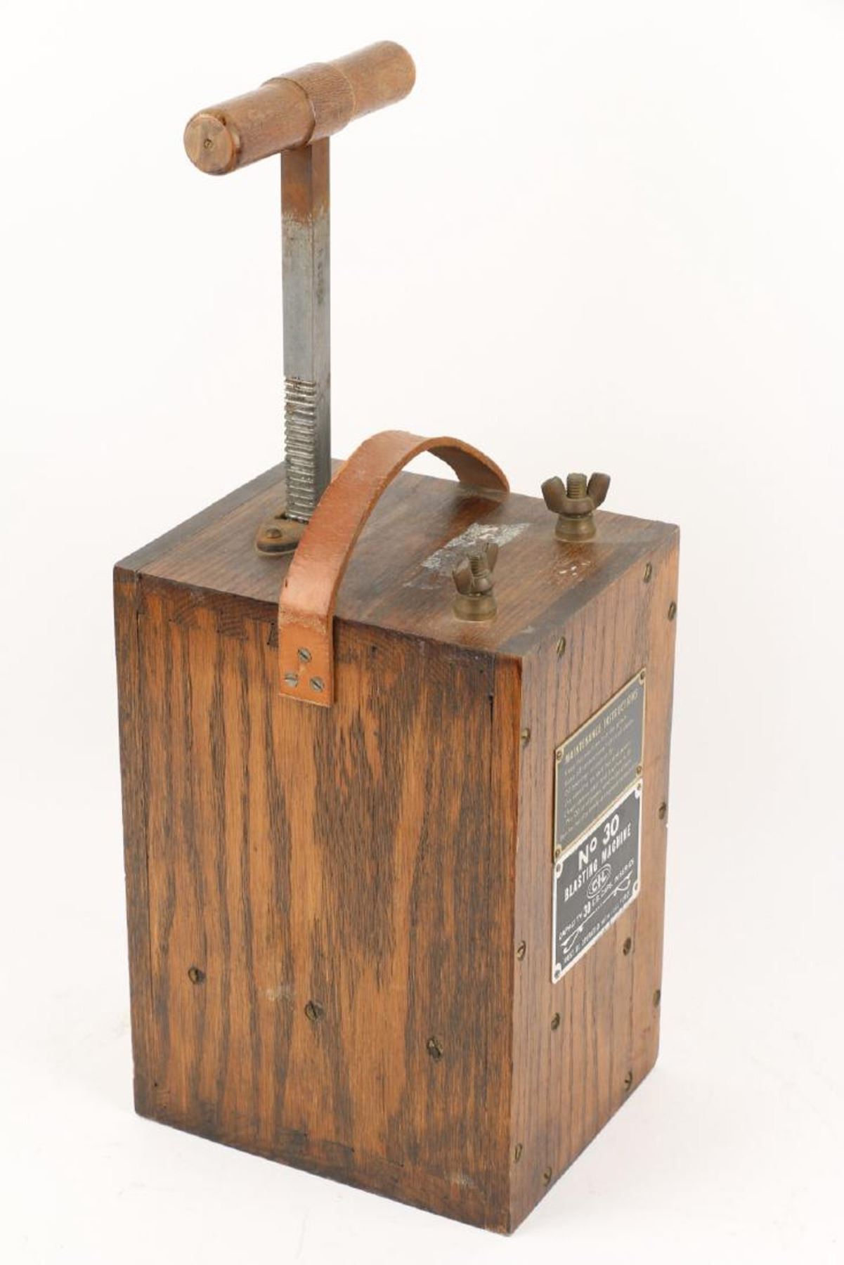 CIL No. 30 Oak Dynamite Blasting Machine. BeautifulCondtion!