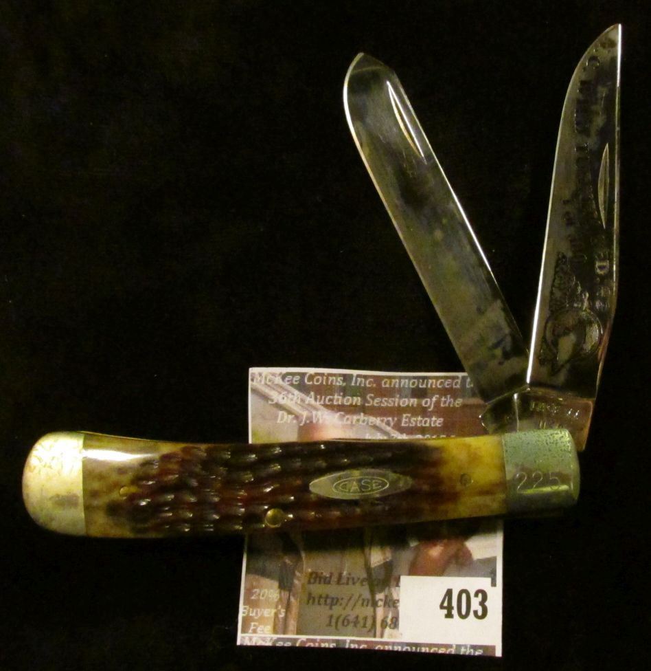 Case XX 1982 N.C. Wild Turkey Federation 2 blade commemorative knife ...