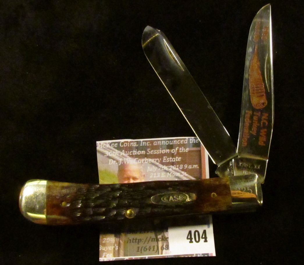 Case XX 1983 N.C. Wild Turkey Federation 2 blade commemorative knife ...