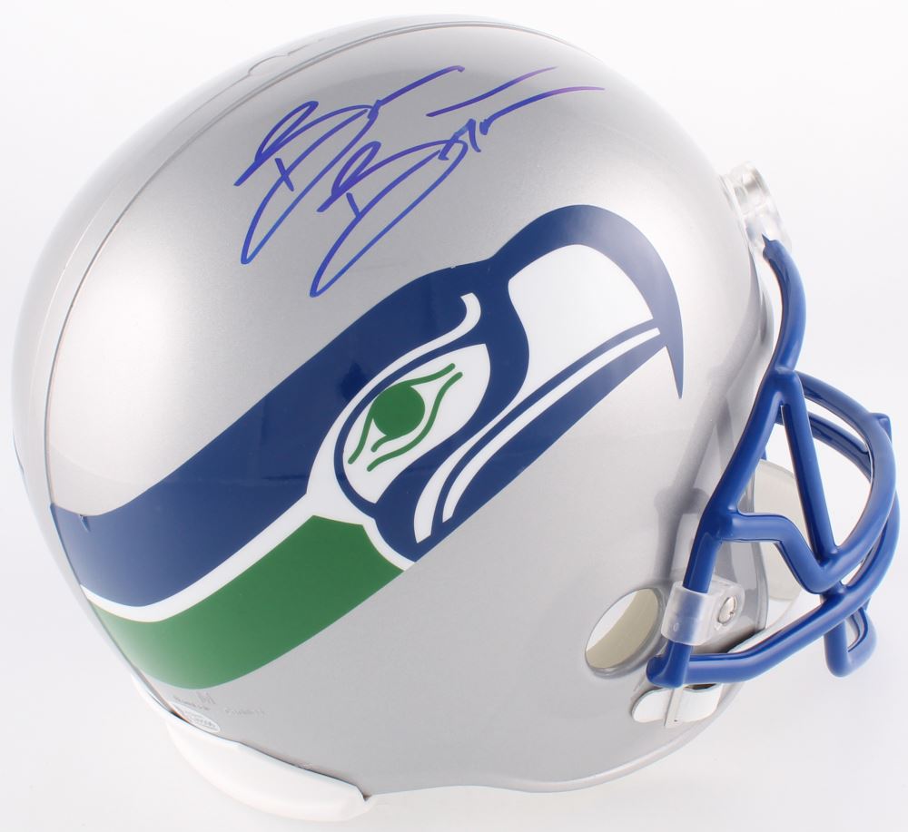 Brian Bosworth Signed Seahawks Full-Size Helmet (Beckett COA)
