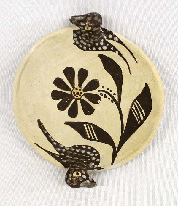 1950's Native American Acoma Bird Pottery Bowl