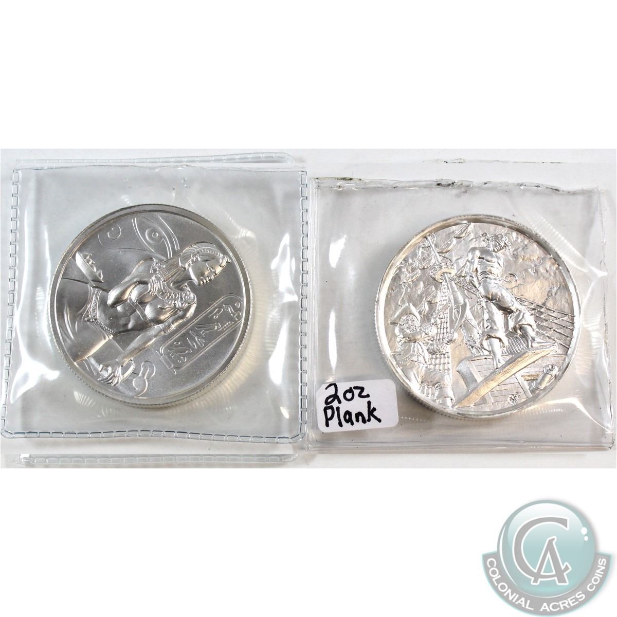 2oz Privateer Series - The Plank & 2oz Egyptian Cleopatra Fine Silver ...
