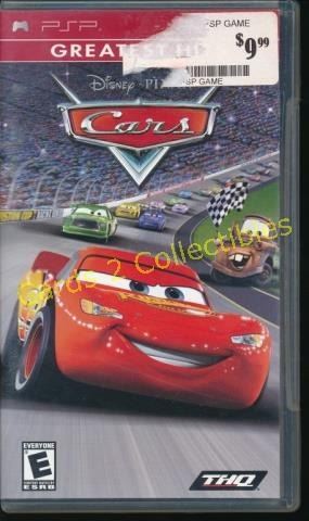 PSP Disney Cars Game With Manual
