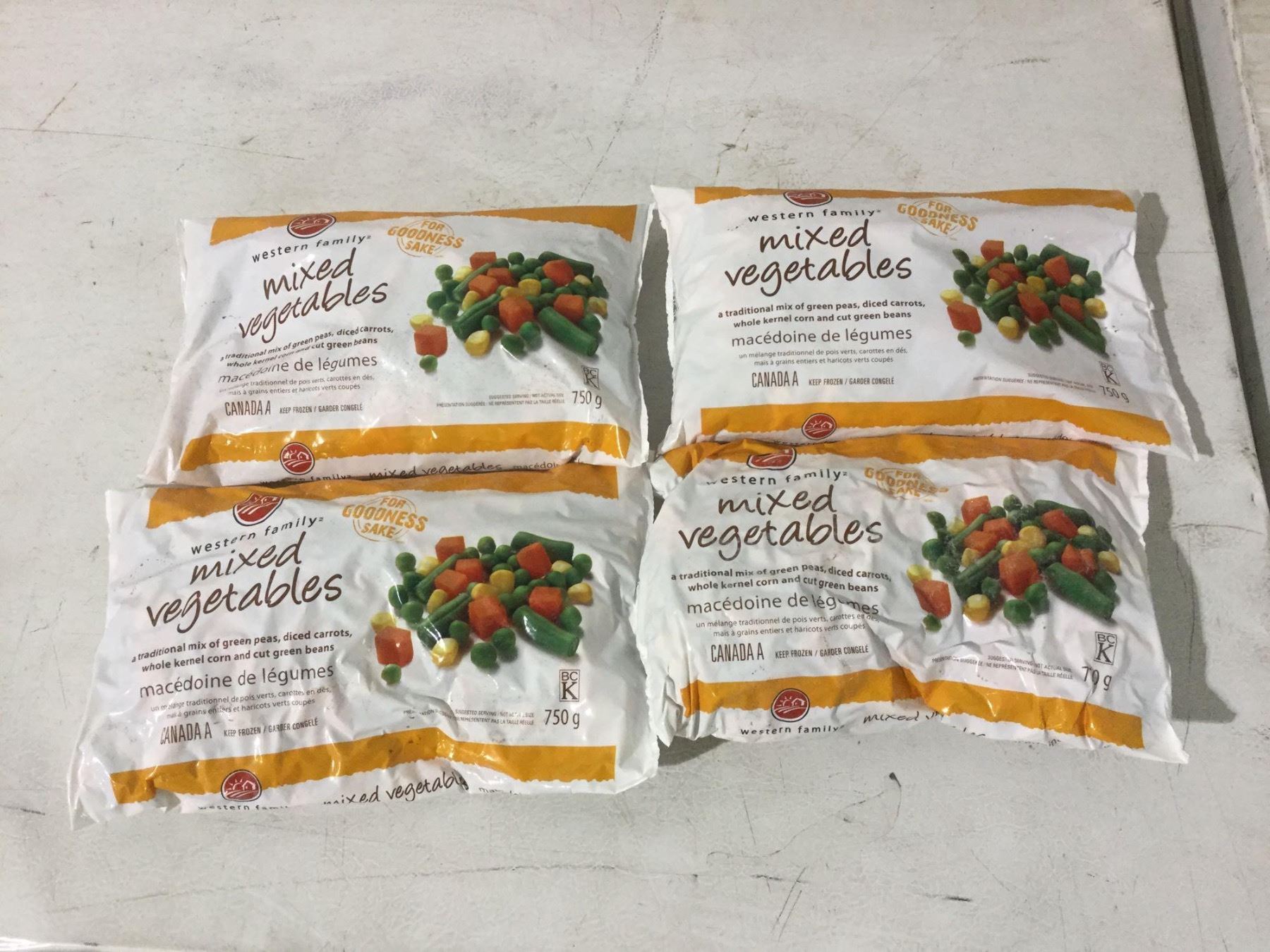 Western Family Mixed Vegetables (4 x 750g)