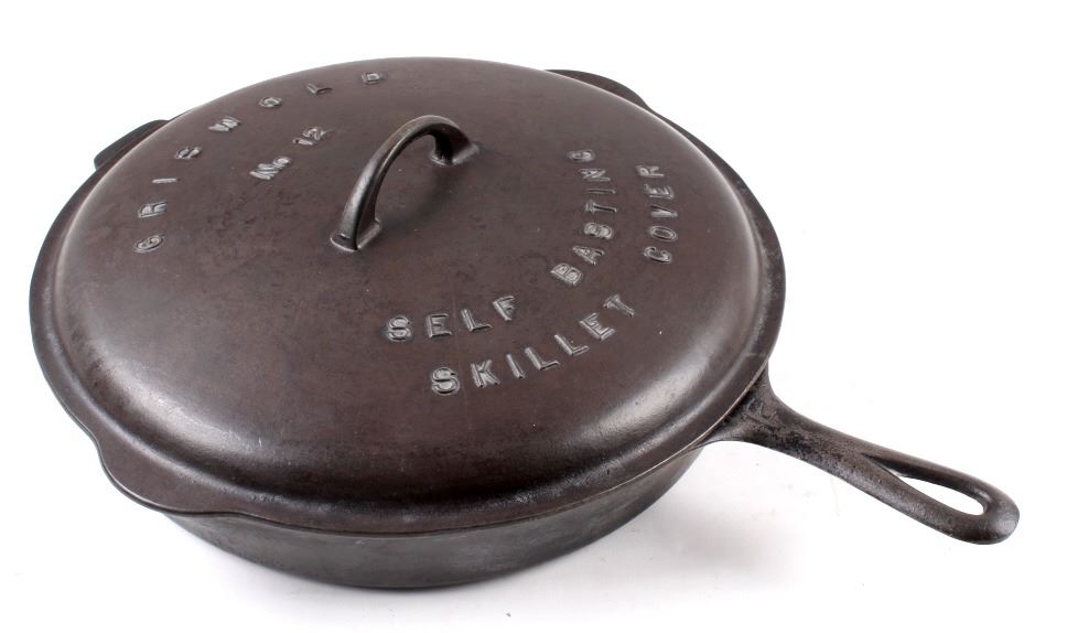 Griswold No. 12 Self Basting Skillet With Cover