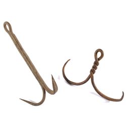 Pair of Antique Wrought Iron Animal Trap Drags