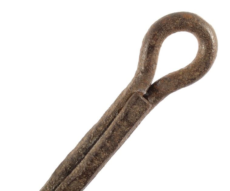 Pair of Antique Wrought Iron Animal Trap Drags