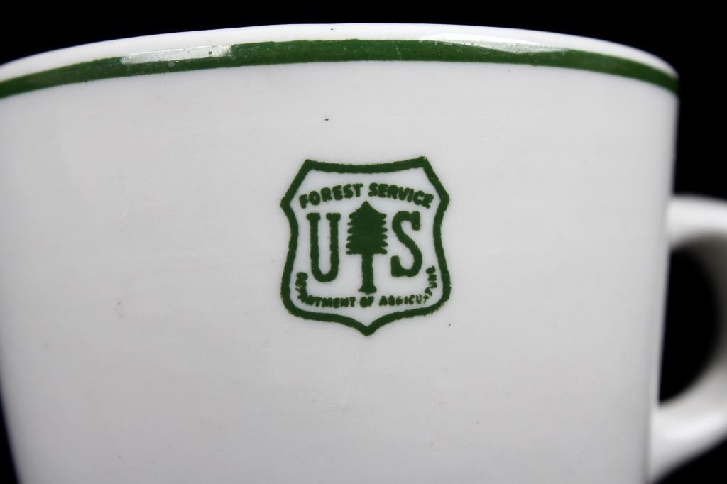 Vintage US Forest Service Coffee Cup and Saucer