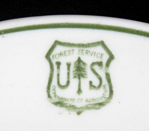 Vintage US Forest Service Coffee Cup and Saucer