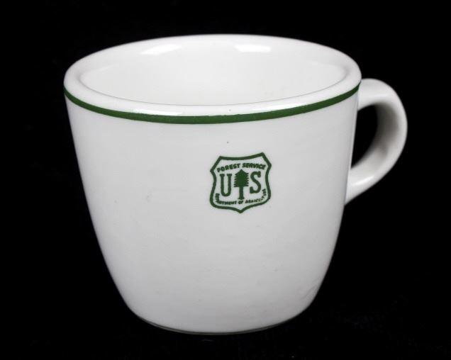 Vintage US Forest Service Coffee Cup and Saucer