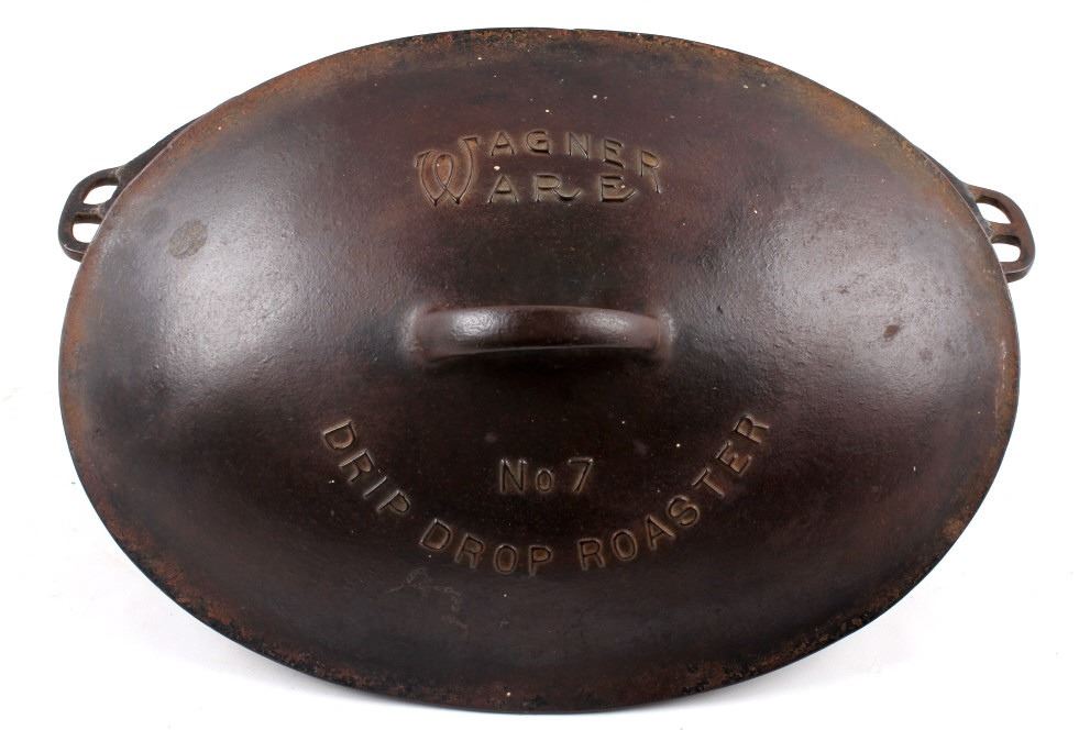 Wagner Ware Cast Iron Large No. 7 Oval Roaster