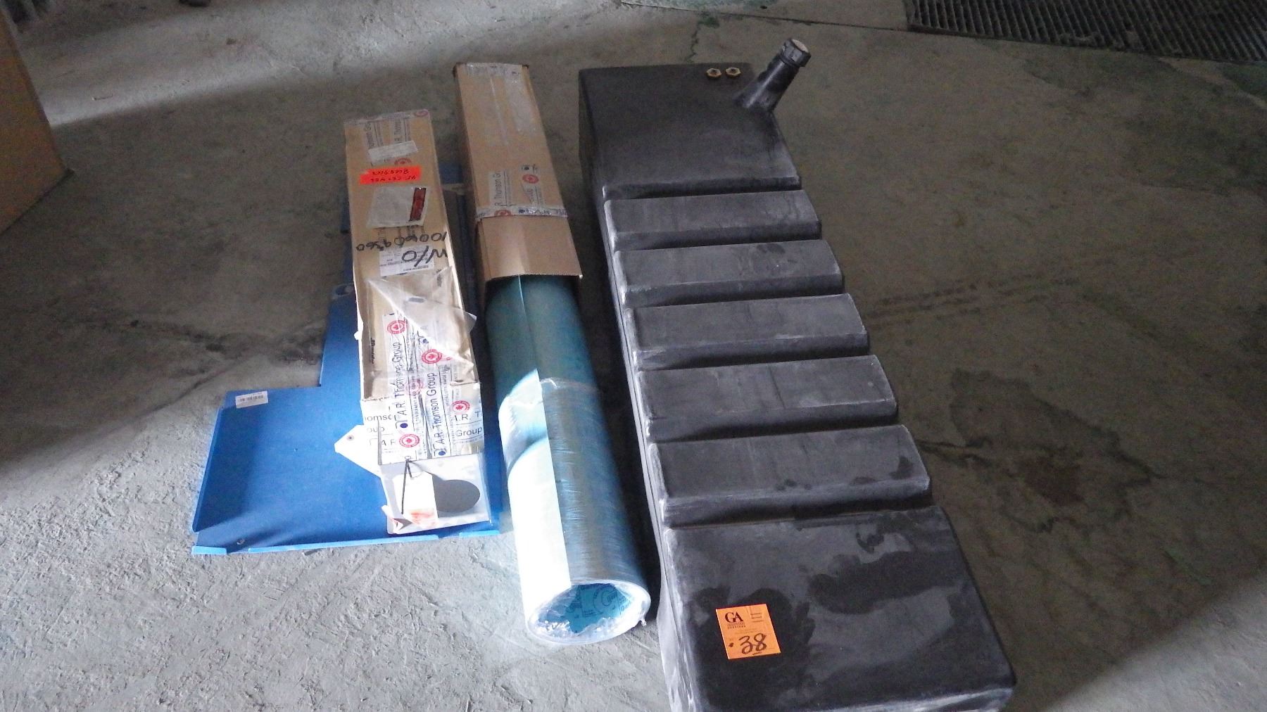 NEW POLY FUEL TANK APPROX 40 GAL, PLUS ROLL OF GASKET MATERIAL