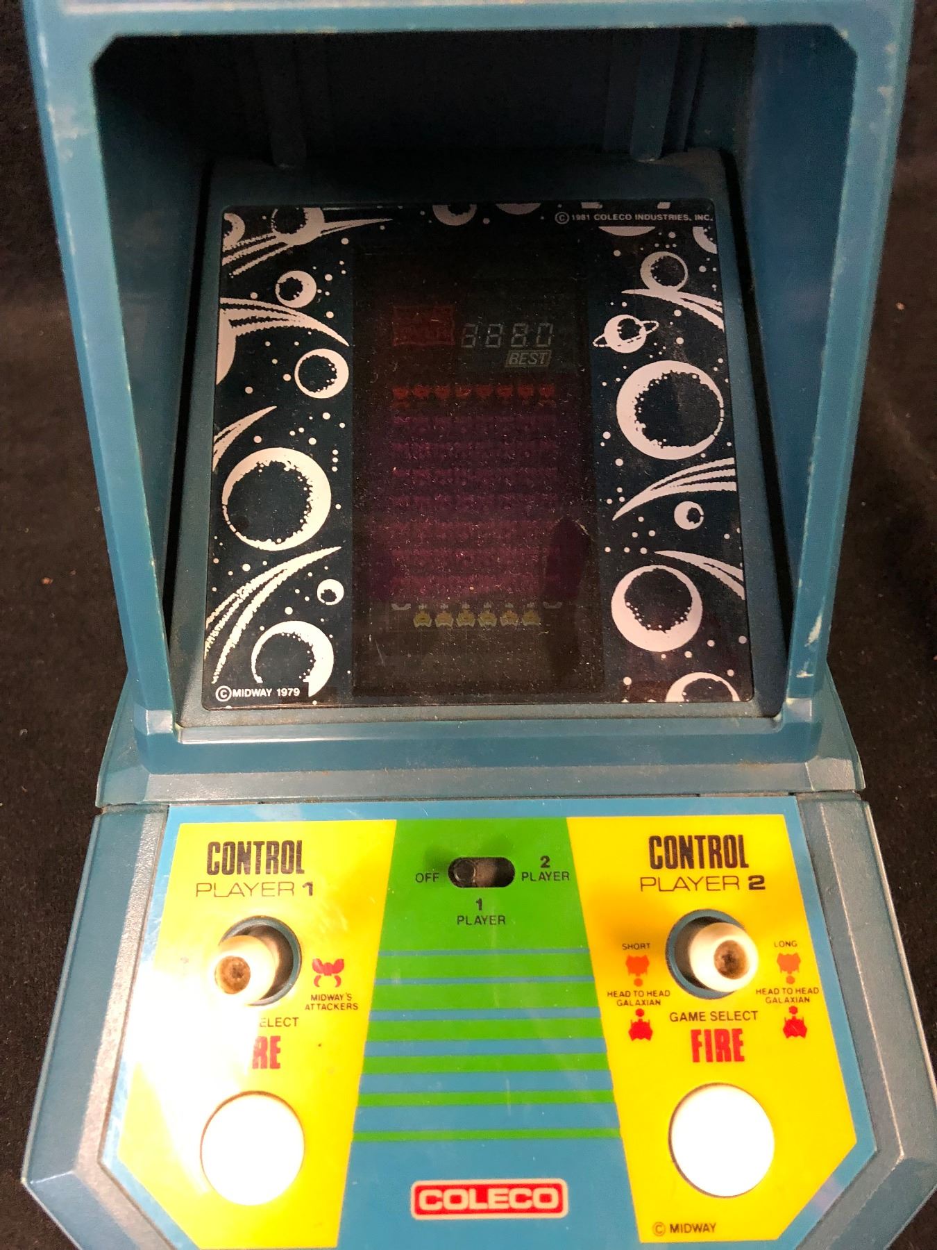 COLECO GALAXIAN 1981 TABLE TOP VIDEO GAME