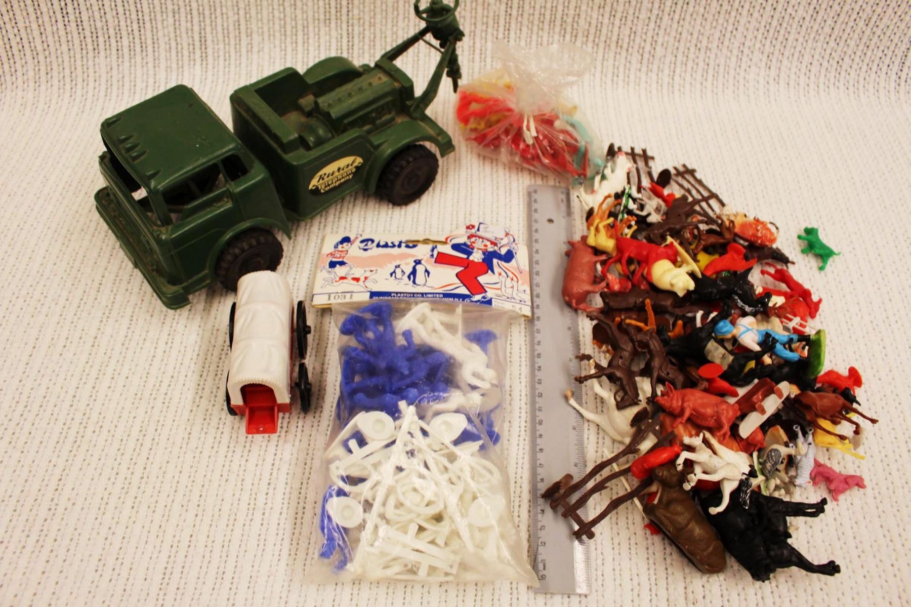 Box of Vintage Plastic Children's Toys