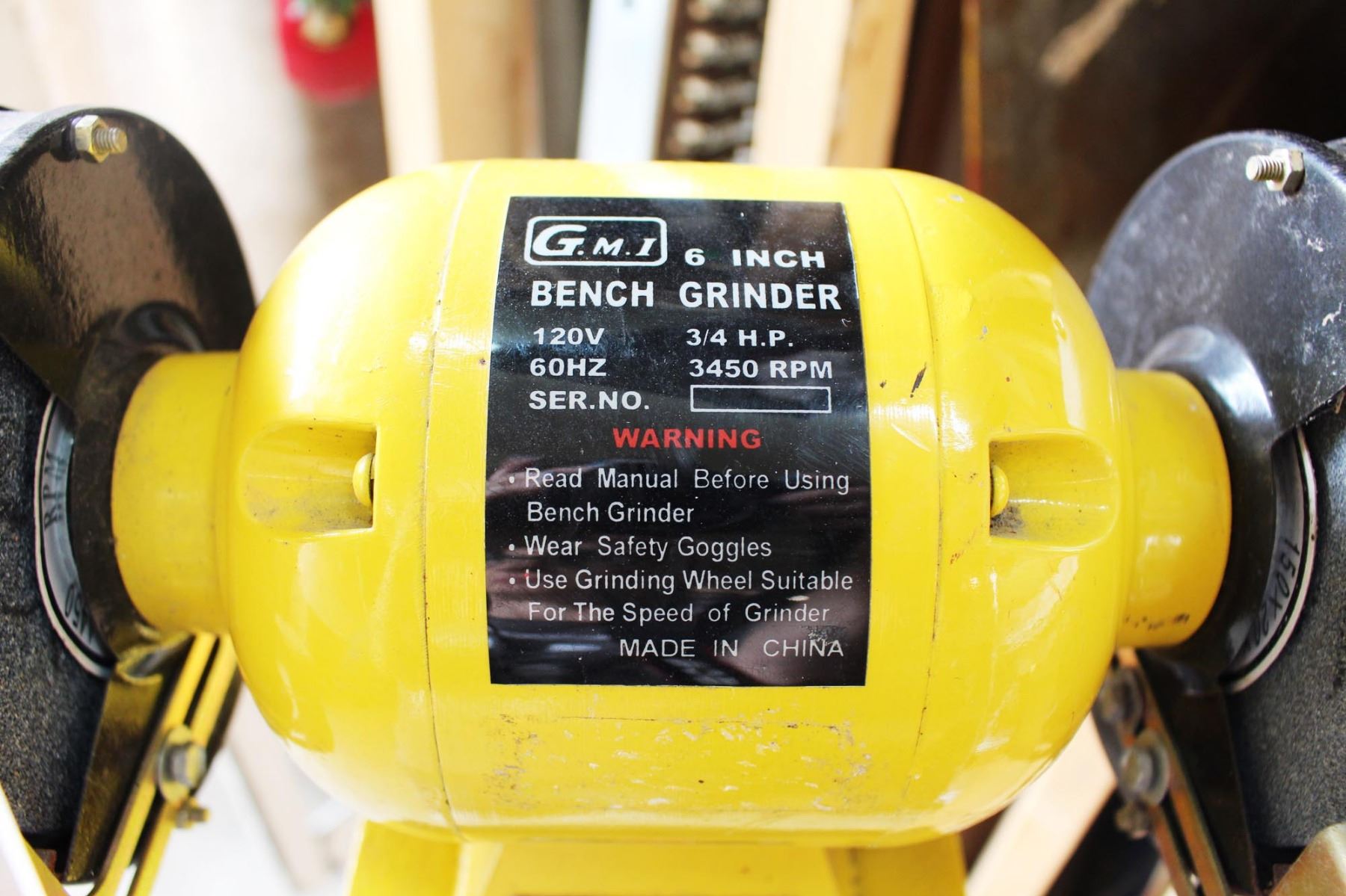 G.M.I. 6" Bench Grinder (50")