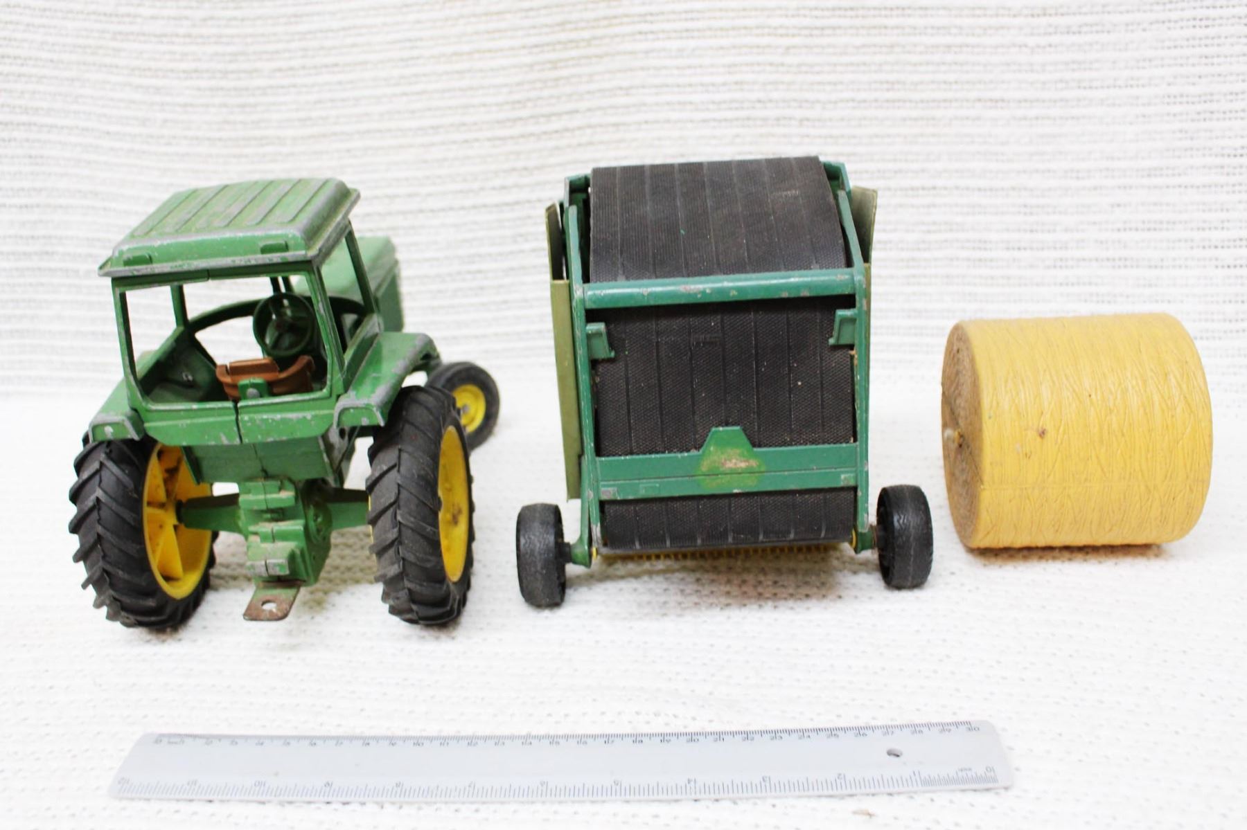 John Deere Ertl Toy Tractor And Baler