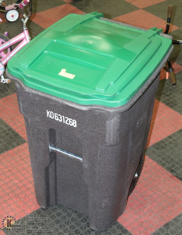 NEW 180L TOTER BIN WITH LID ON WHEELS