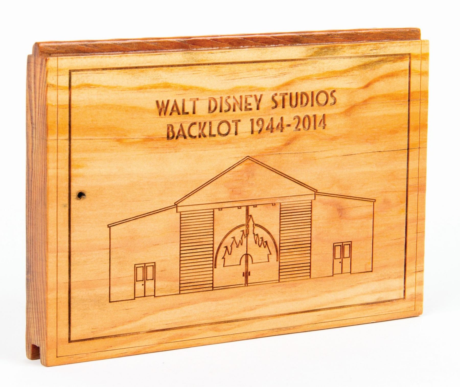 Walt Disney Studios Backlot Wooden Plaque.