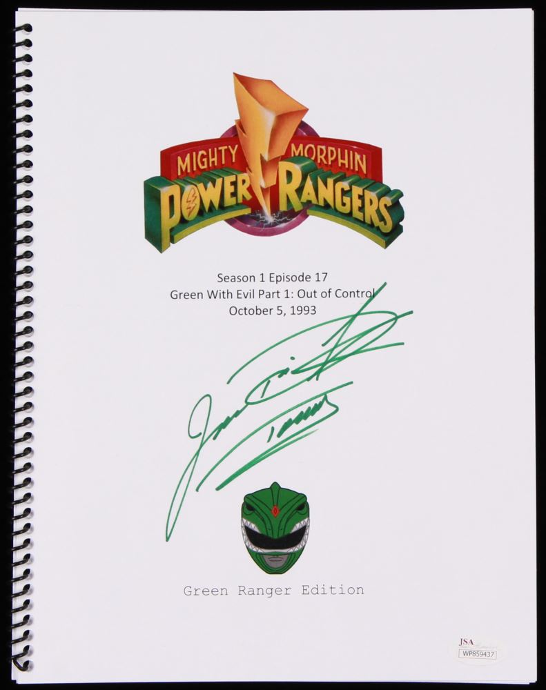 Jason David Frank Signed "Power Rangers: Green With Evil Part 1" Full ...