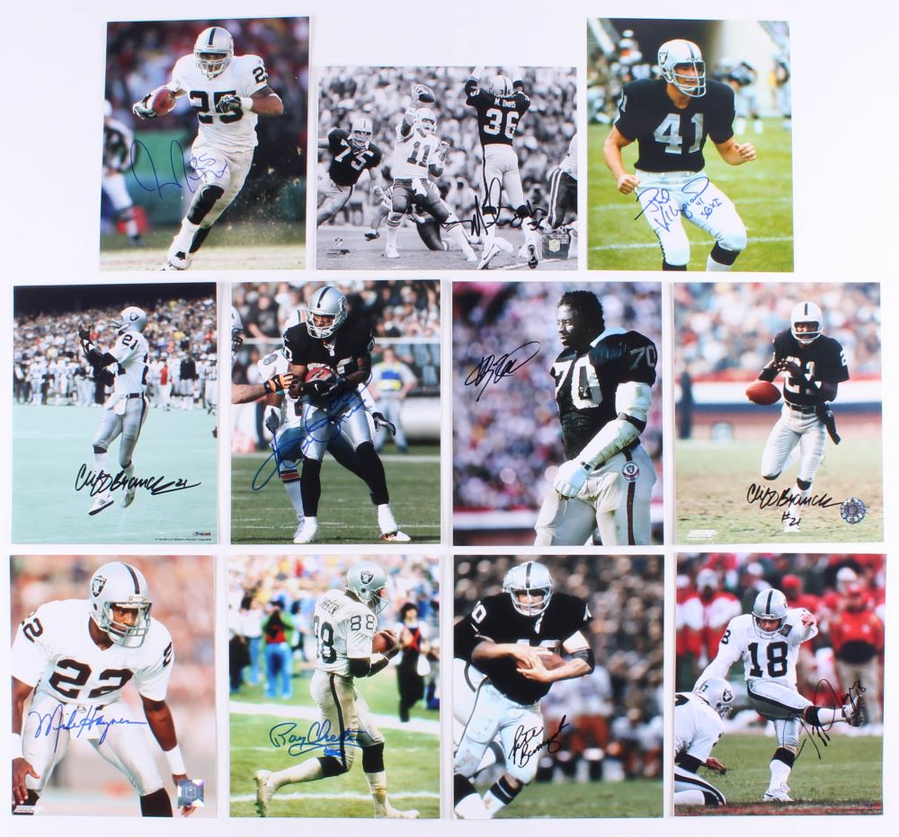 Lot of (11) Raiders Stars Signed 8x10 Photos with Mike Haynes, (2 ...