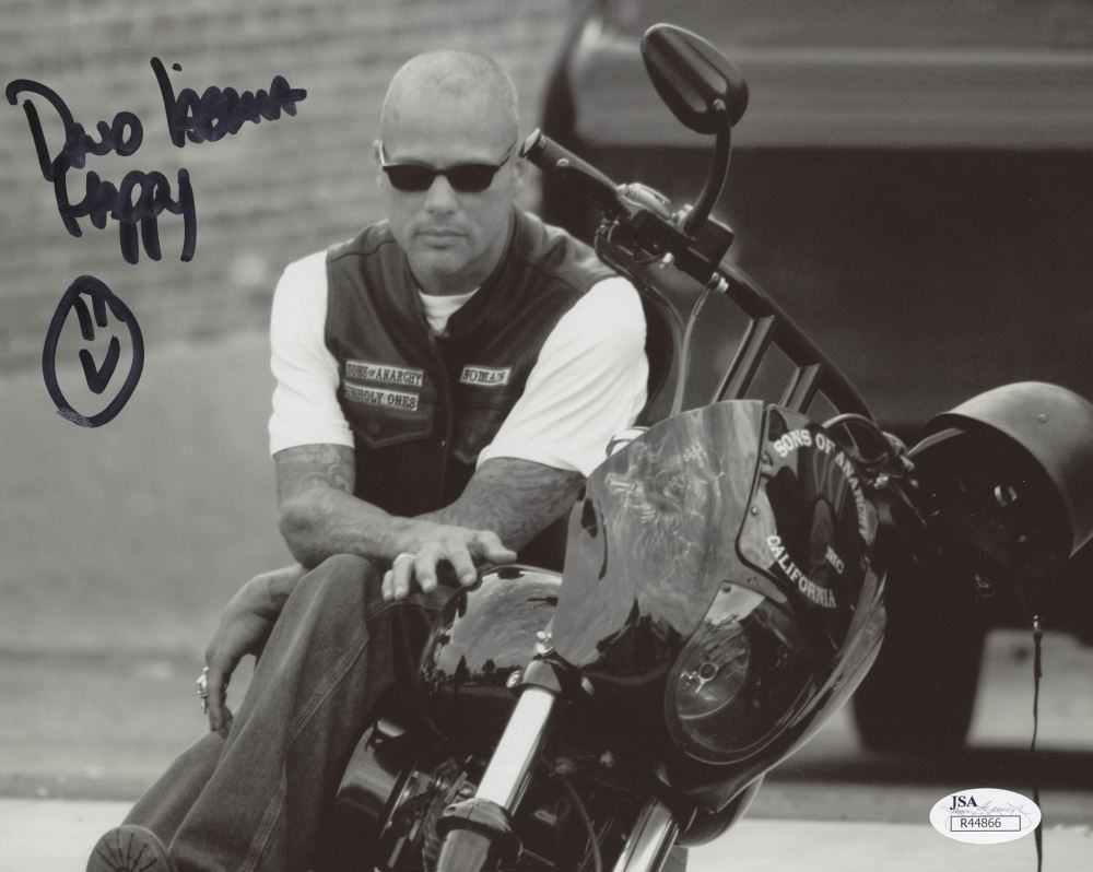 David Labrava Signed "Sons of Anarchy" 8x10 Photo Inscribed "Happy ...